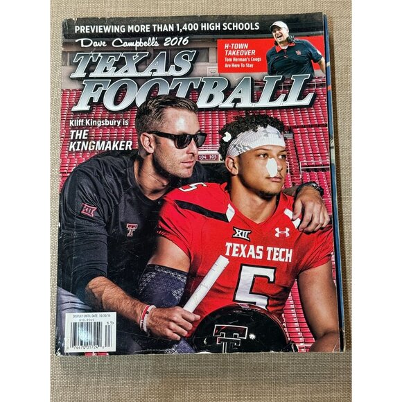 Accessories | Patrick Mahomes Texas Football Magazine Dave Campbell ...